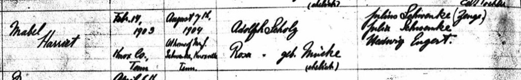 Mable Harriet Scholz Carty 1903-1958 – Genealogy Is An Adventure